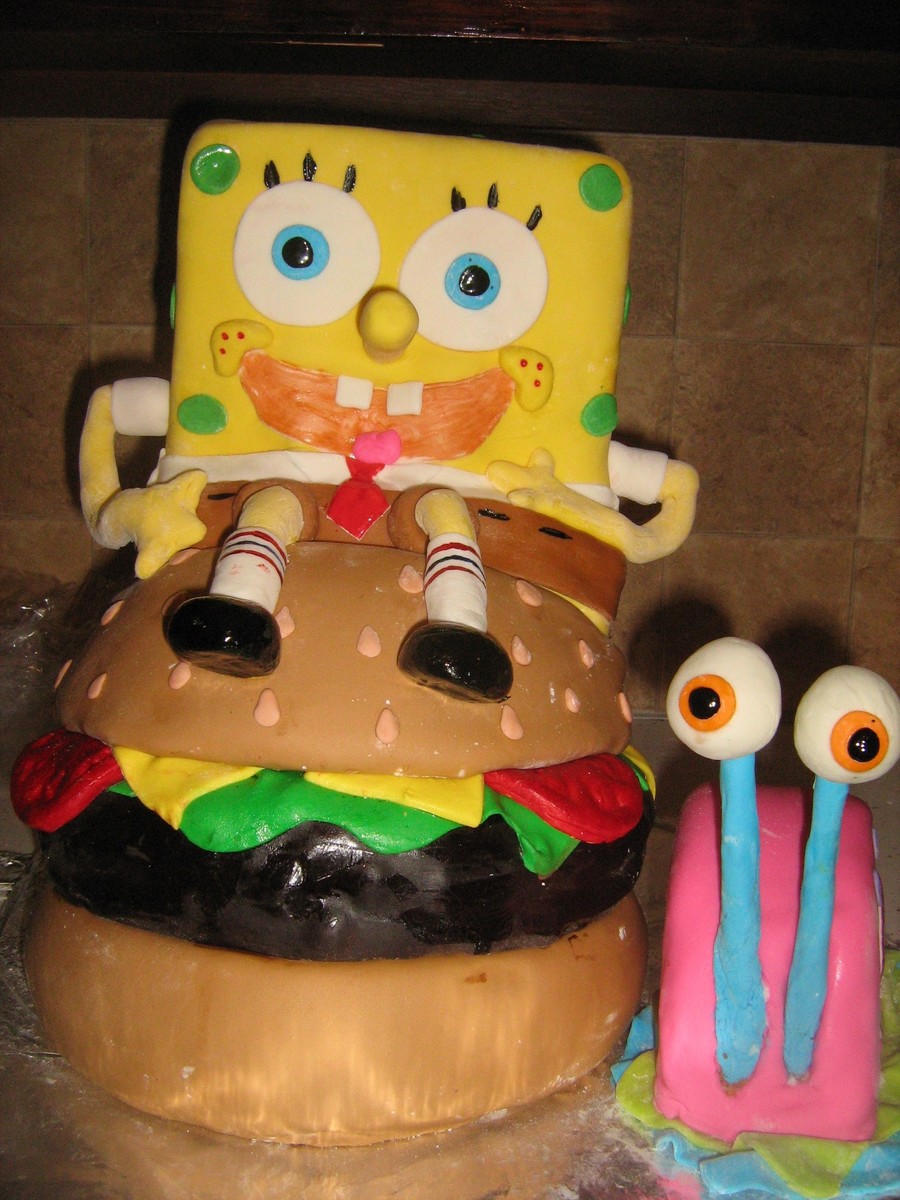 Spongebob And Gary - CakeCentral.com