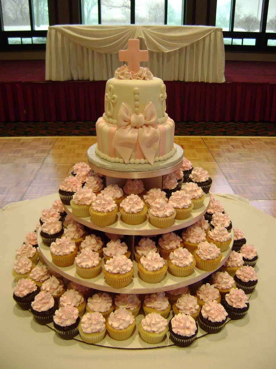 Cross Cupcake Tower - CakeCentral.com