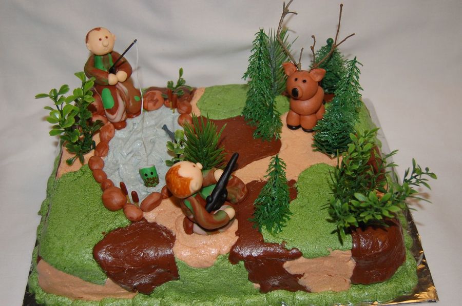 Redneck Cake For The Twins - CakeCentral.com