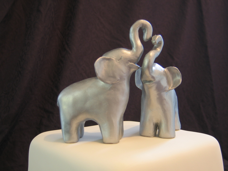 Erin's Elephants Wedding Cake - CakeCentral.com