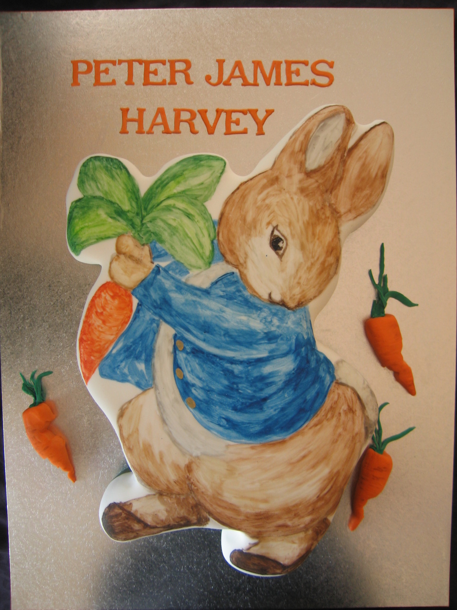 Peter Rabbit Christening Cake - CakeCentral.com