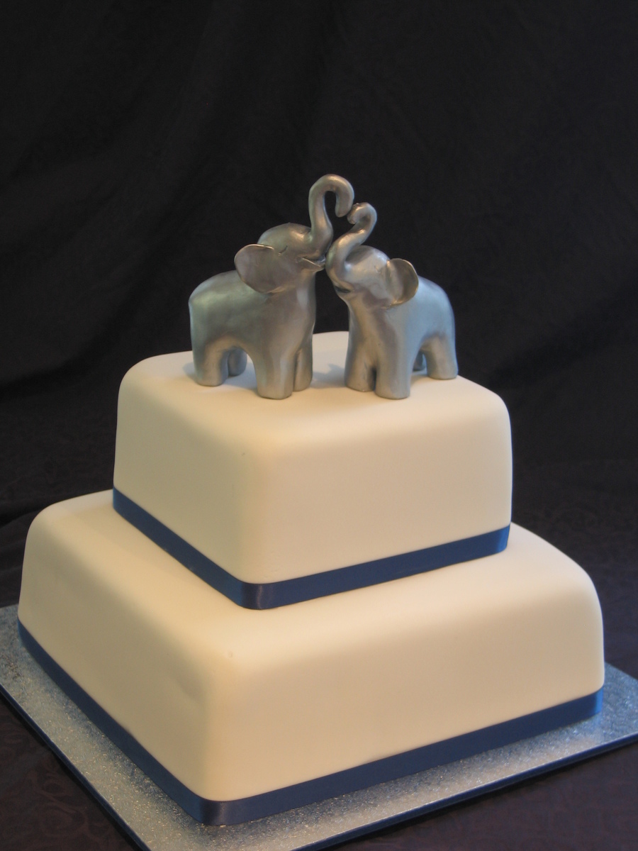 Erin's Elephants Wedding Cake - CakeCentral.com