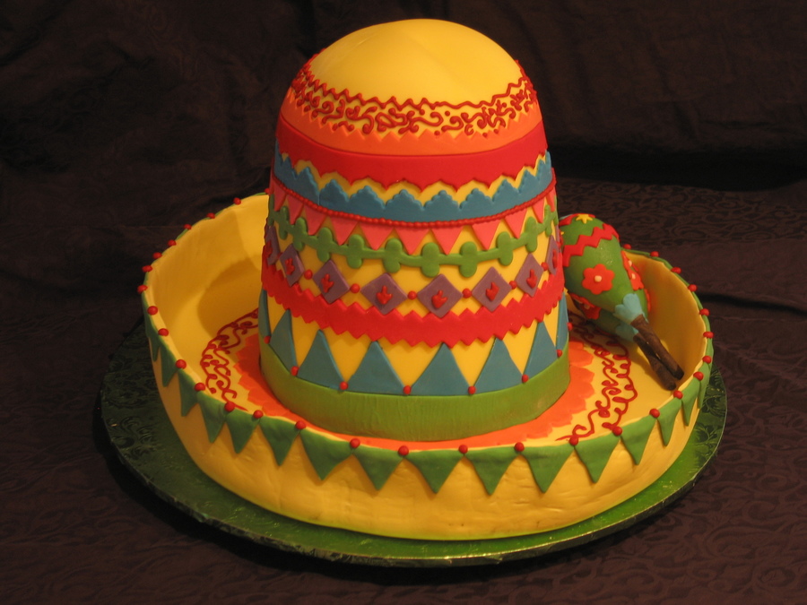Sombrero Cake - 40Th Birthday - CakeCentral.com