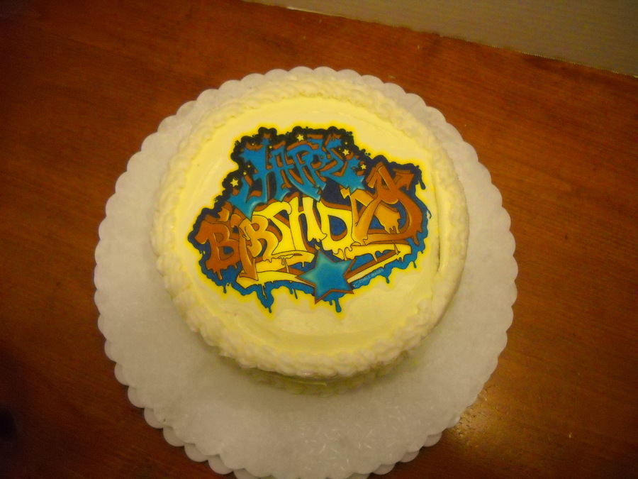 Graffiti Cake - CakeCentral.com