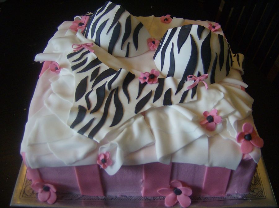 Lingerie Shower Cake - CakeCentral.com