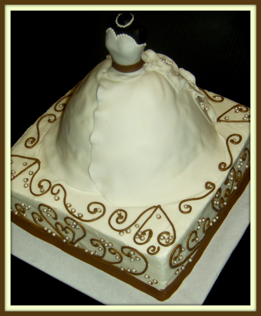 Bridal Gown Cake - CakeCentral.com