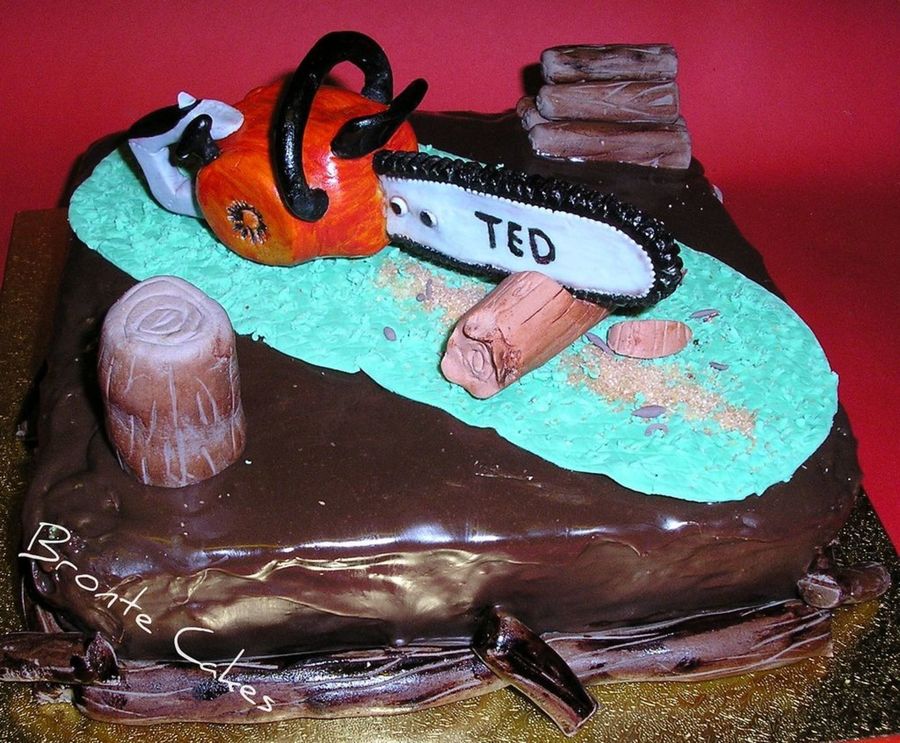 Chainsaw Cake Complete - CakeCentral.com