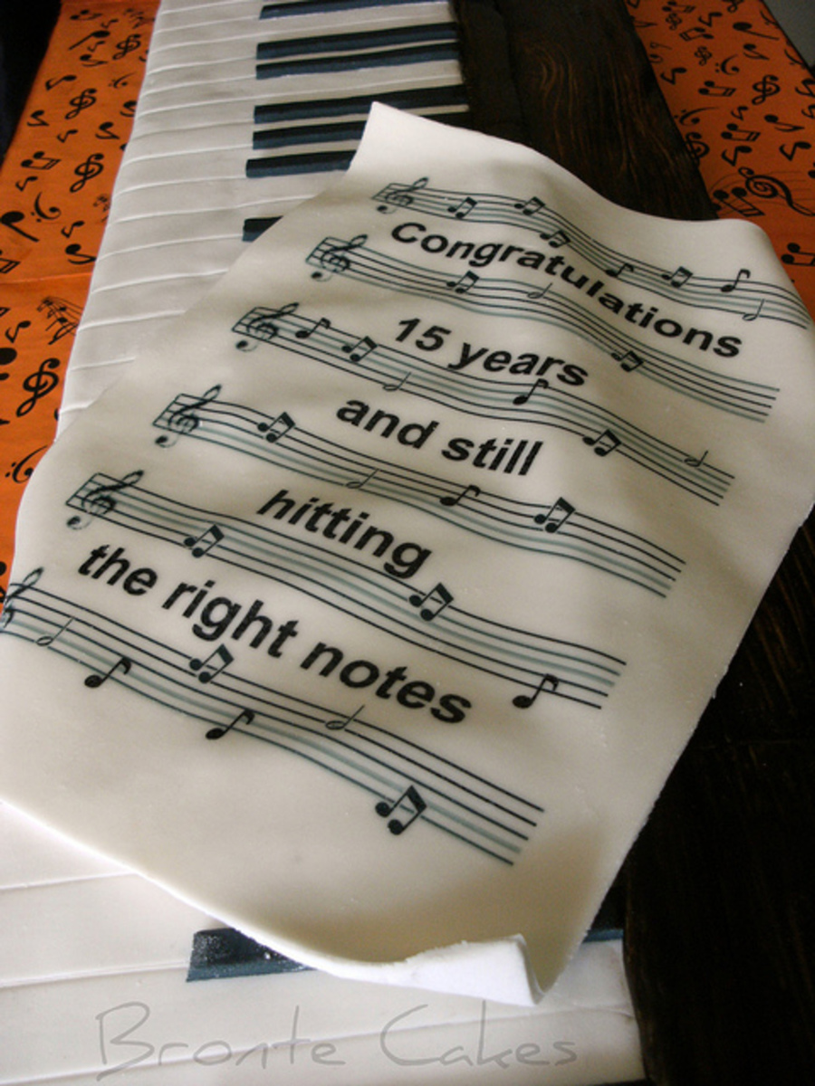 Life Size Piano Keyboard Cake!!! - CakeCentral.com