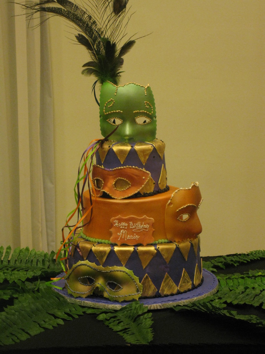Mask Cake - CakeCentral.com