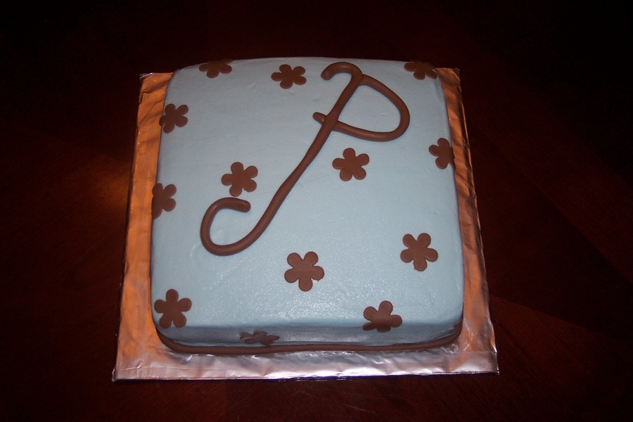 Initial Cake. - CakeCentral.com