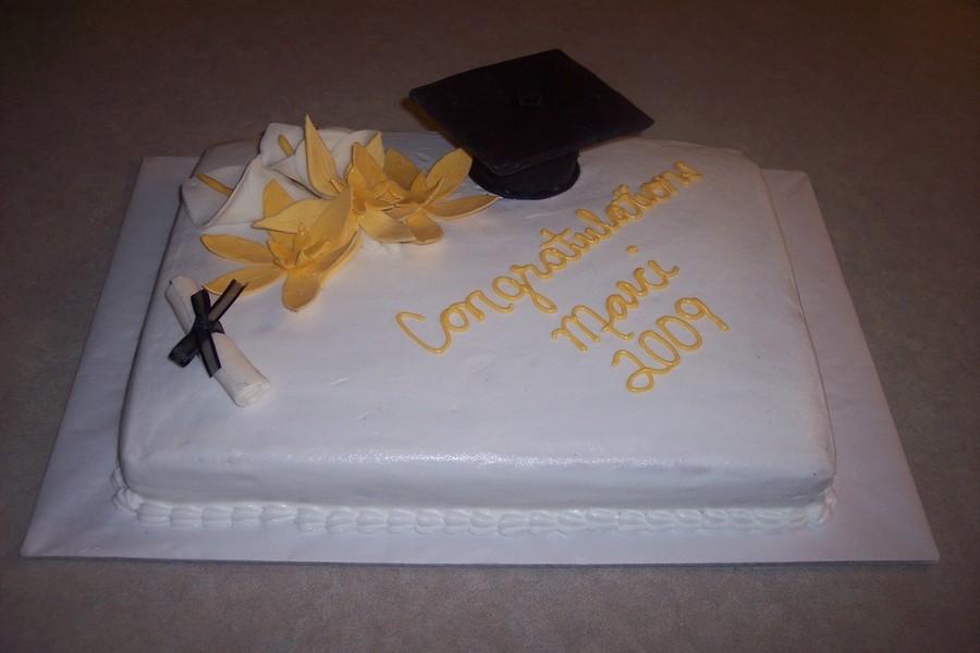 Lily Graduation Cake - CakeCentral.com