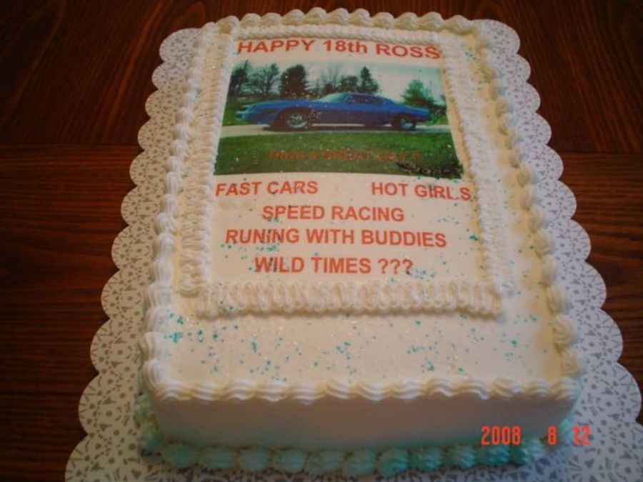 Ross 18Th Birthday - CakeCentral.com