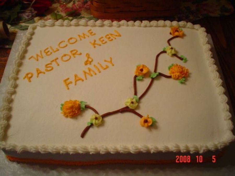 Welcome The New Pastor!! - CakeCentral.com