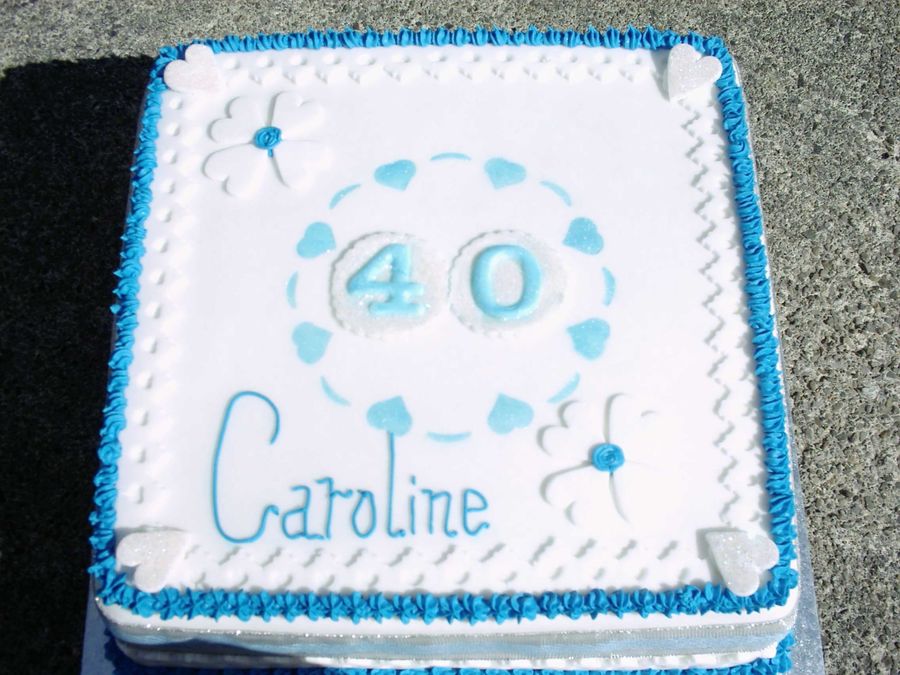 40Th Birthday - CakeCentral.com