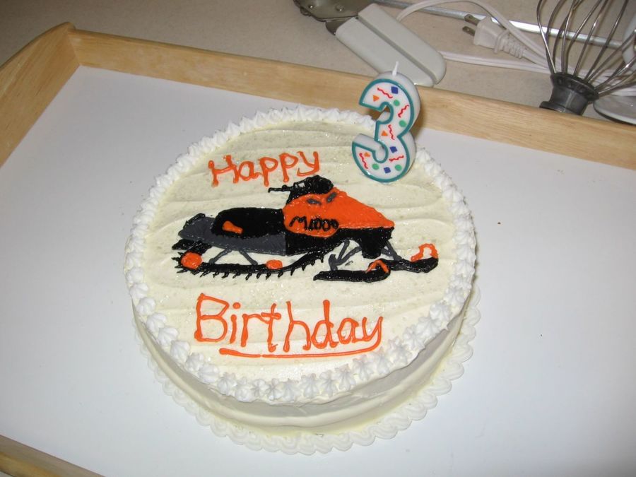 Snowmobile Cake - CakeCentral.com