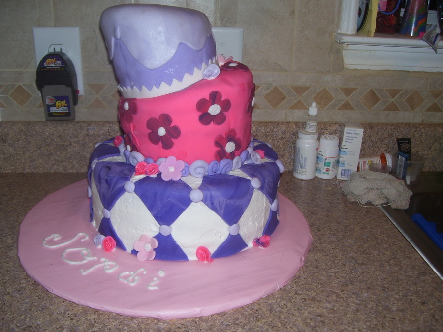 Topsy-Turvy Cake - CakeCentral.com