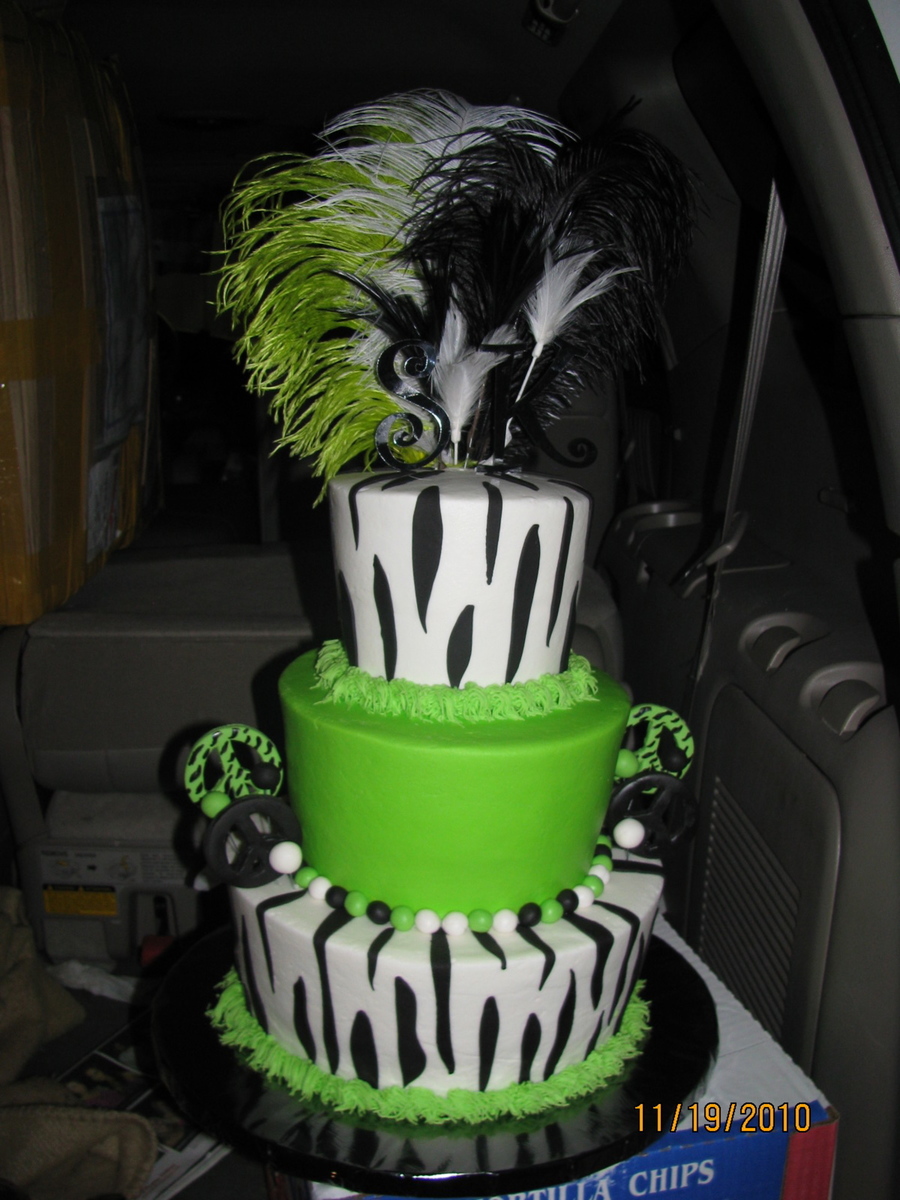Zebra Feathers - CakeCentral.com