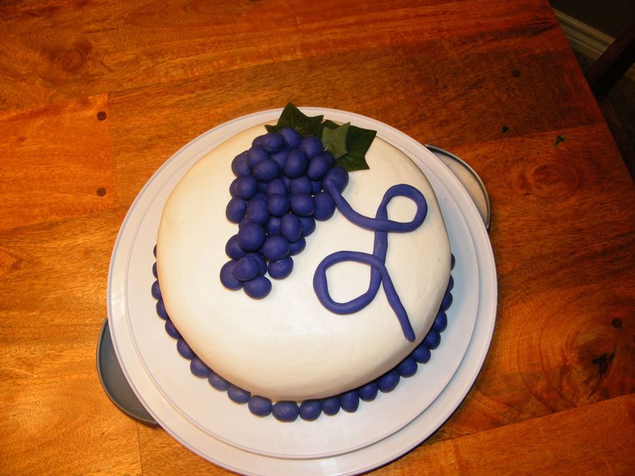 Grape Birthday Cake - CakeCentral.com