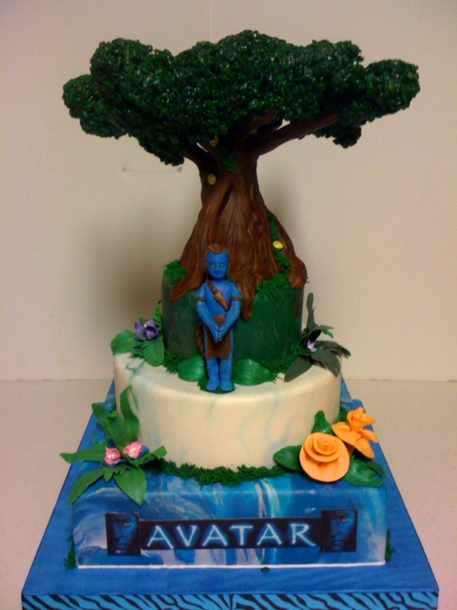 Avatar Movie Competion Cake - CakeCentral.com