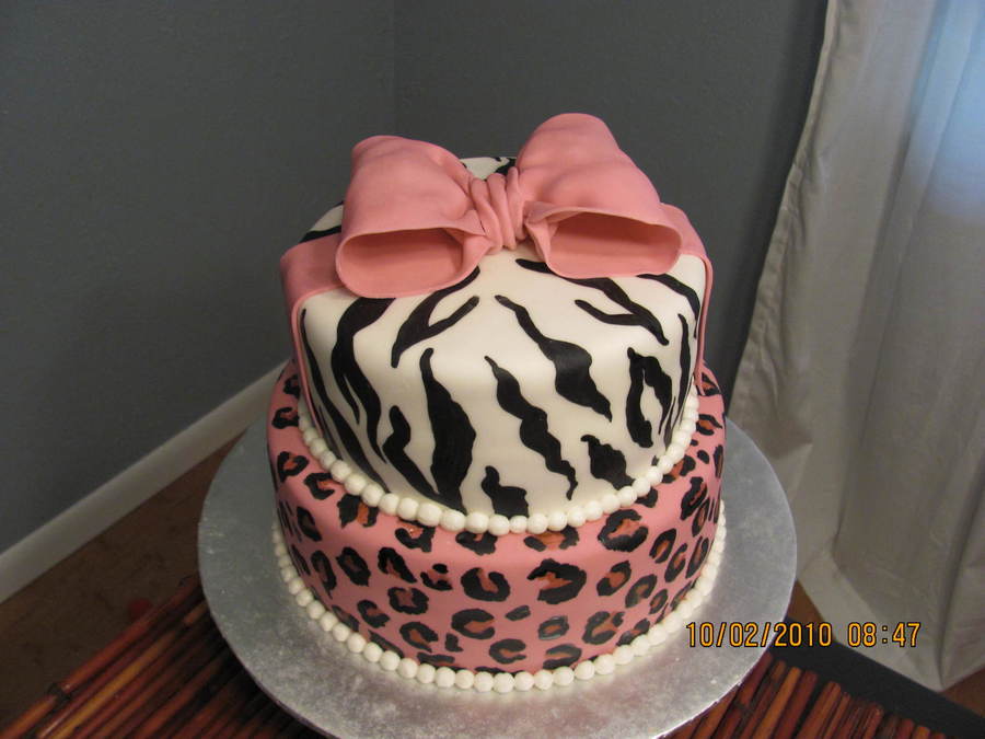 Pink Cheetah Cake - CakeCentral.com