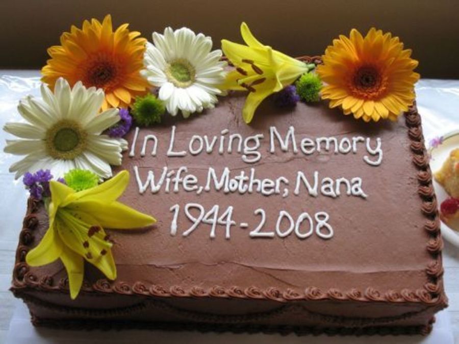 Memorial Cake For A Very Special Lady. - CakeCentral.com