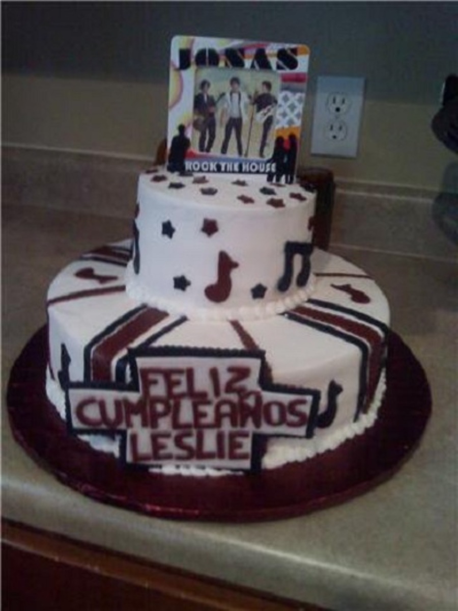Jonas Brothers Bithday Cake - CakeCentral.com