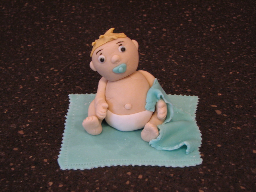 Fondant Baby Cake Topper - CakeCentral.com