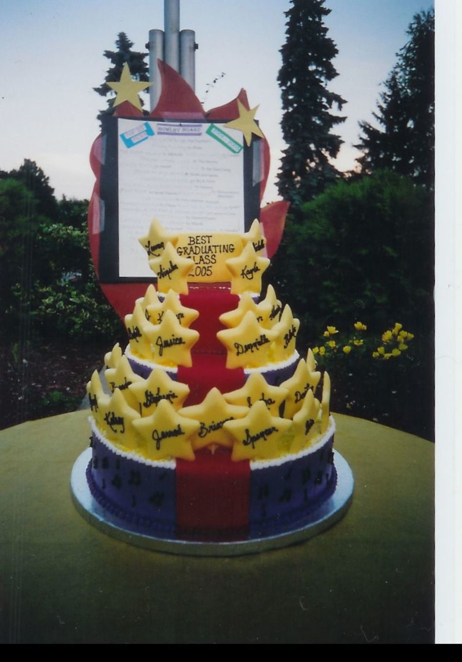 At The Grammy's Grad Cake - CakeCentral.com