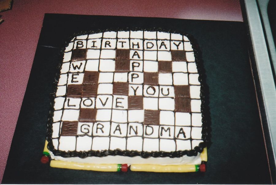 Crossword Puzzle Cake - CakeCentral.com