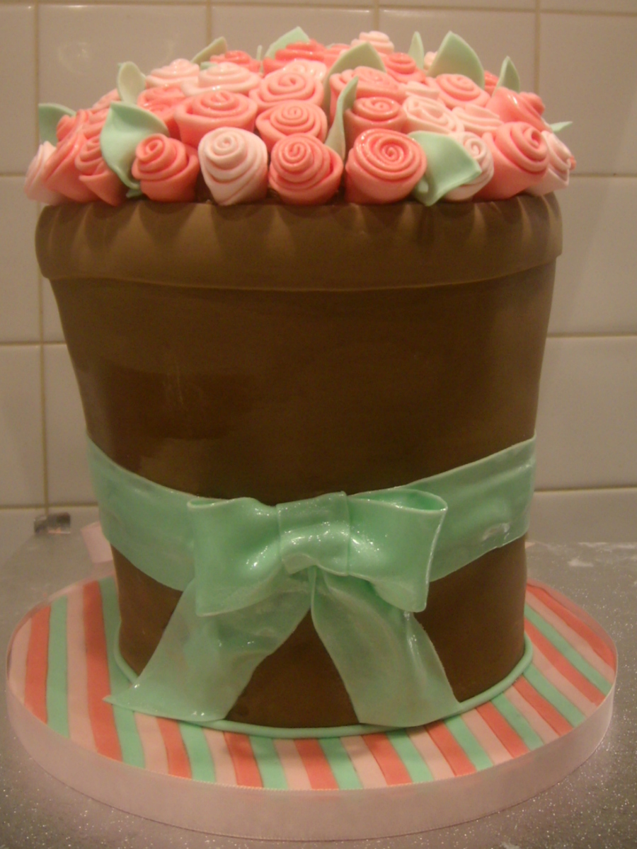 Flower Pot Cake - CakeCentral.com