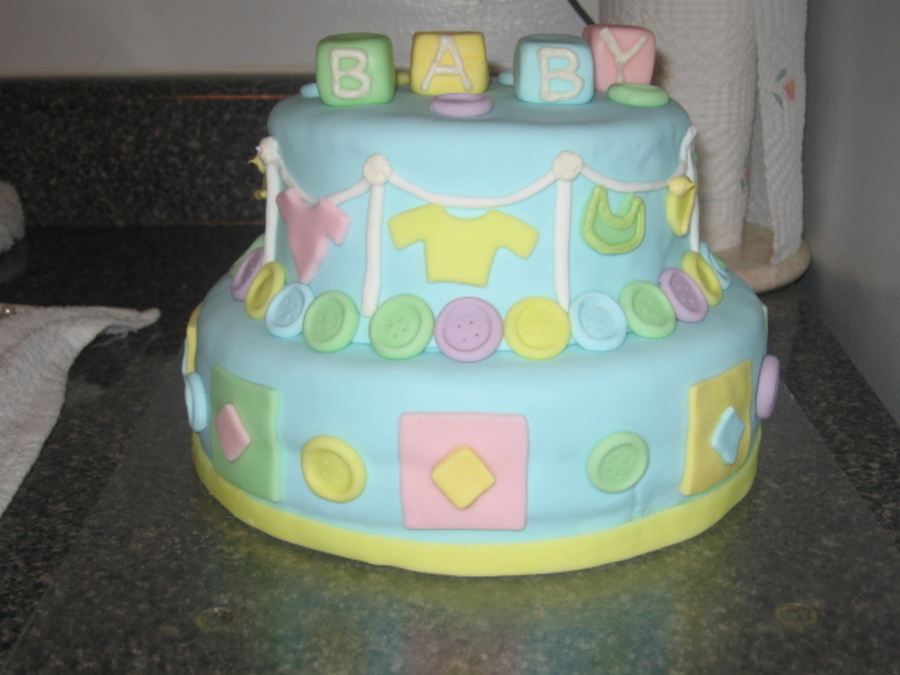 Clothes Line/buttons - CakeCentral.com