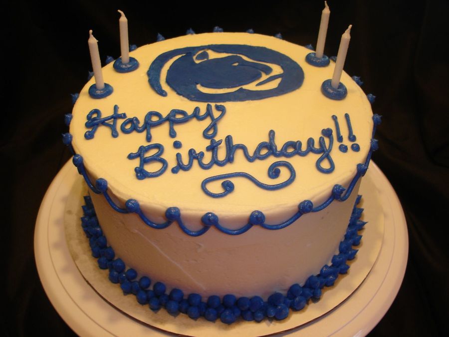 Penn State Birthday Cake - CakeCentral.com