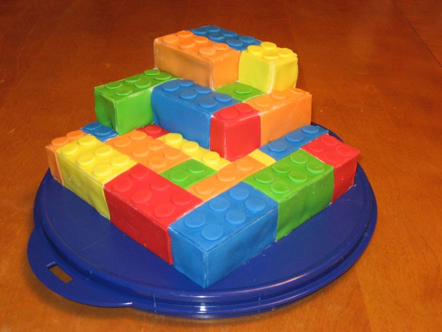 Lego Block Birthday Cake - CakeCentral.com