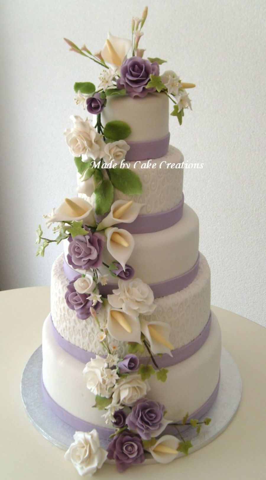 Purple Flowers - CakeCentral.com