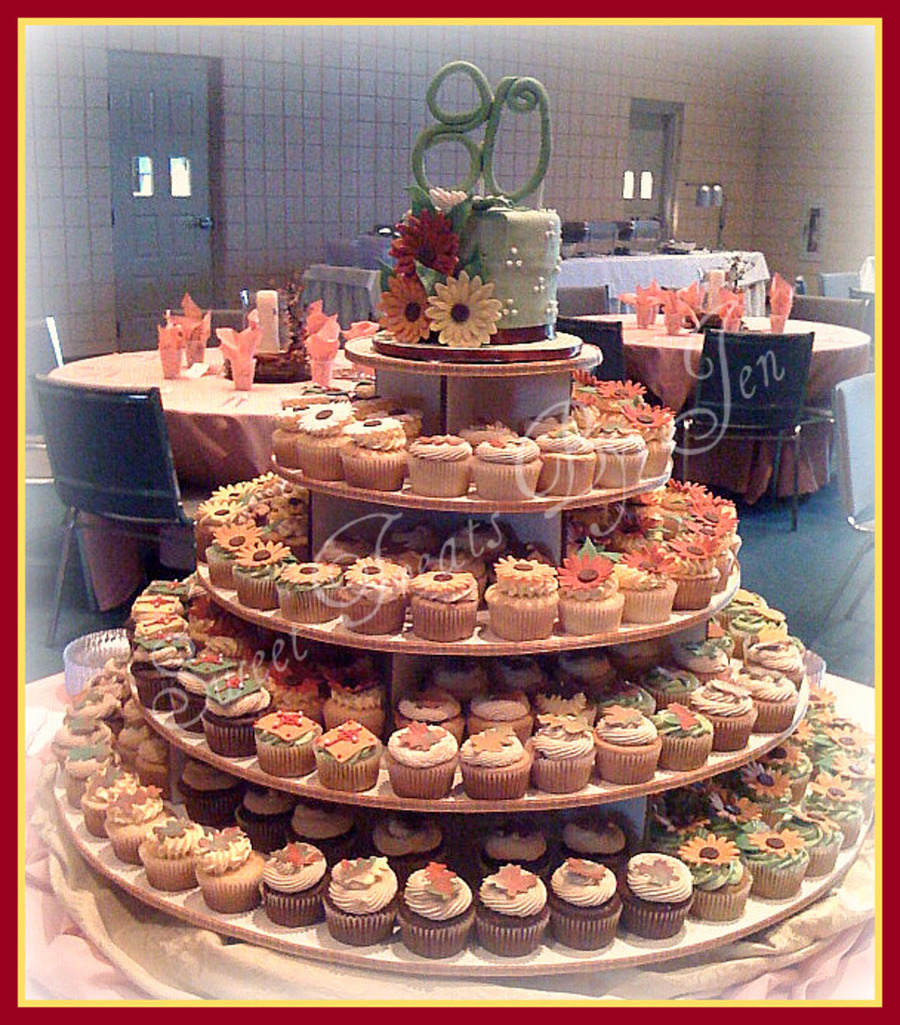 Fall Cupcake Tower - CakeCentral.com