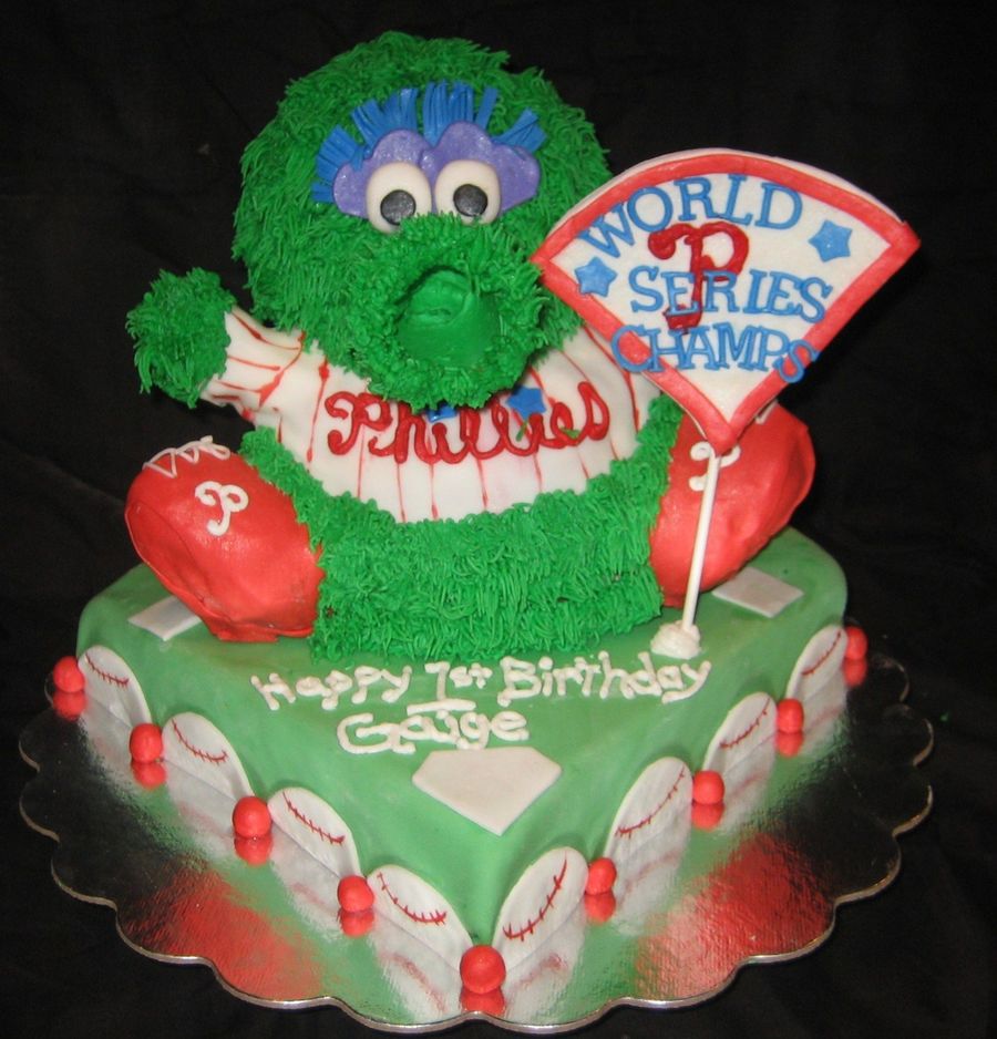 Another Philadelphia Phillies Phanatic Cake - CakeCentral.com