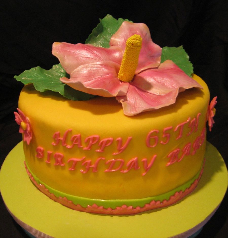 Hawaiian Hibiscus Cake - CakeCentral.com