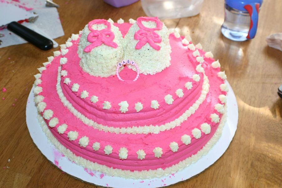 Baby Bootie Cake - CakeCentral.com
