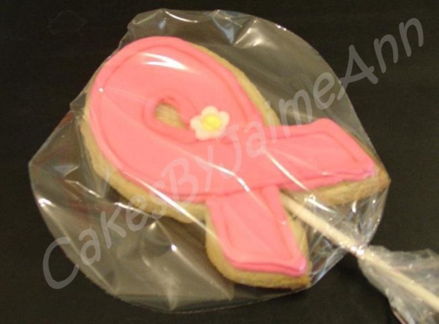 Pink Ribbon Cookies For Breast Cancer Awareness - CakeCentral.com