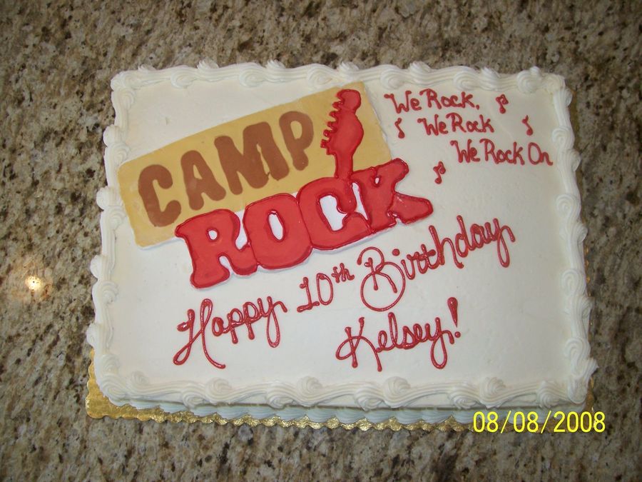 Camp Rock Themed Birthday - CakeCentral.com