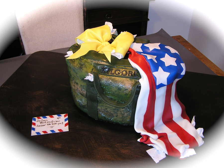 Military Deployment Cake - CakeCentral.com