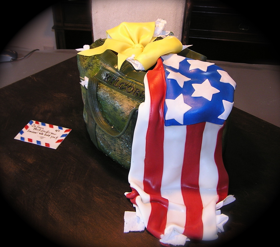 Military Deployment Cake - CakeCentral.com