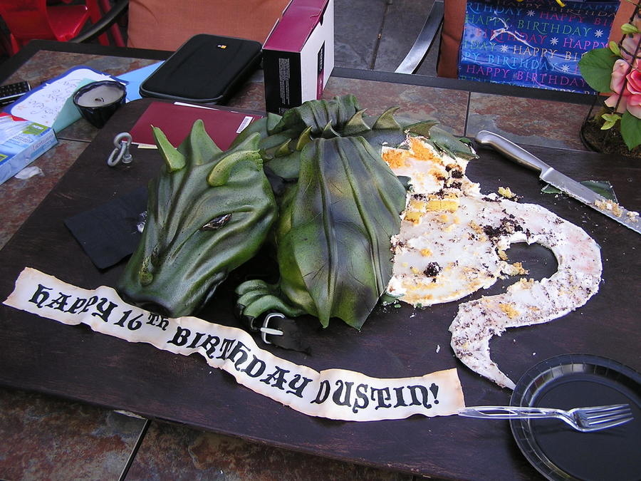 3D Dragon Cake - CakeCentral.com