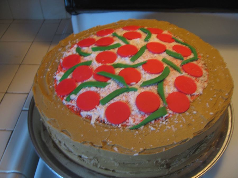 Pizza Cake - CakeCentral.com