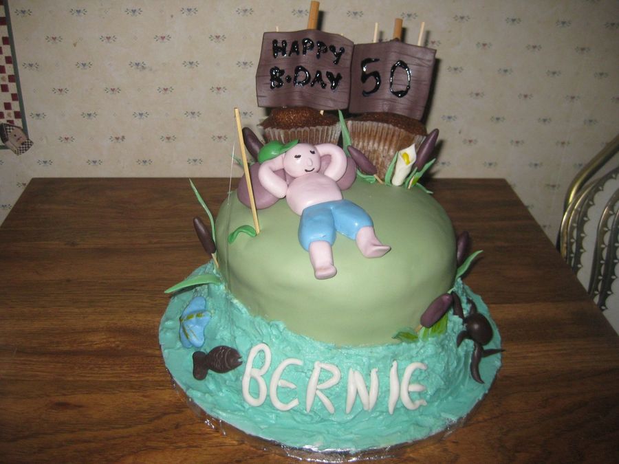 Fishing And Napping. - CakeCentral.com