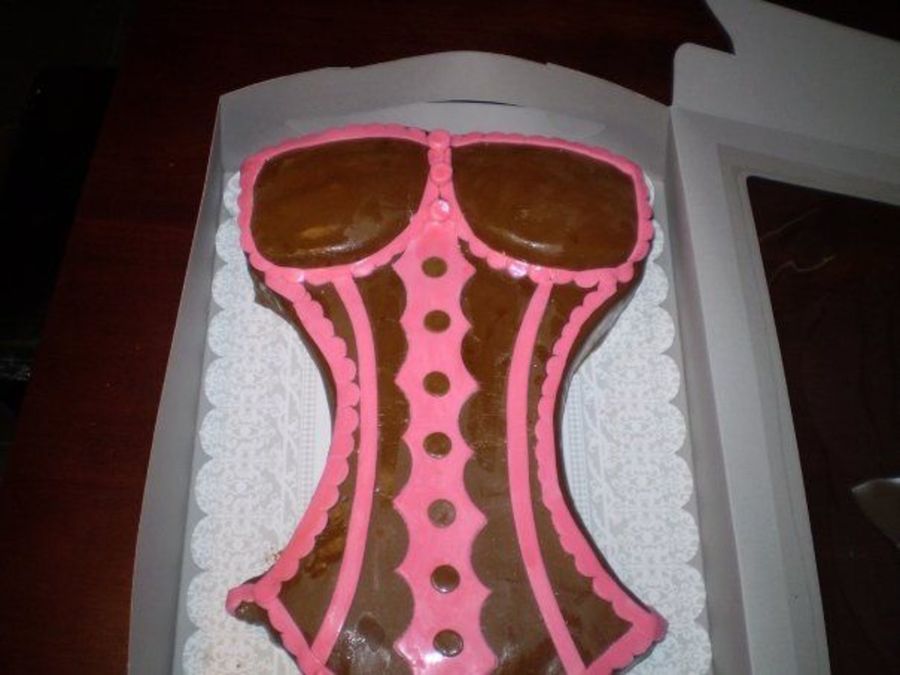 Bustier Cake - CakeCentral.com