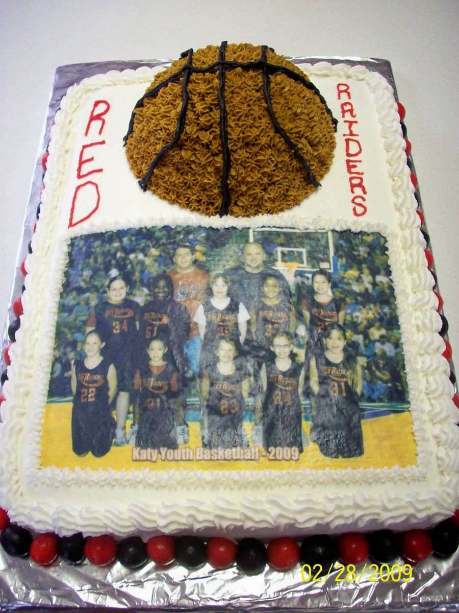 Basketball Cake For Girl's Team - CakeCentral.com