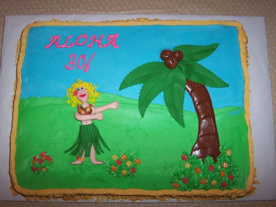 Hula Dancer Cake - CakeCentral.com