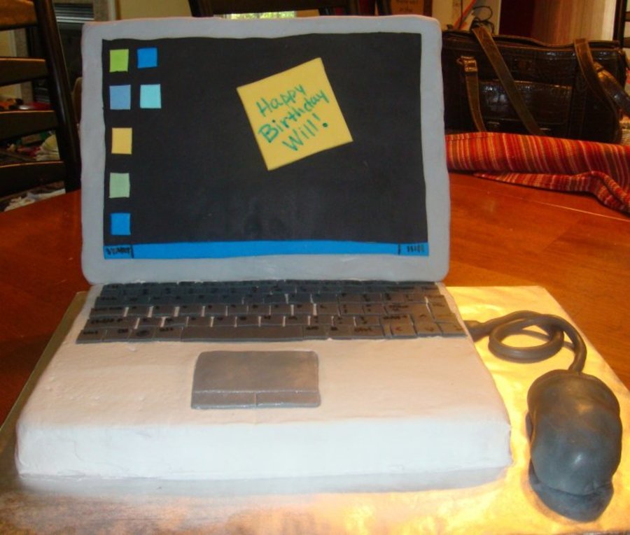 Laptop Cake - CakeCentral.com