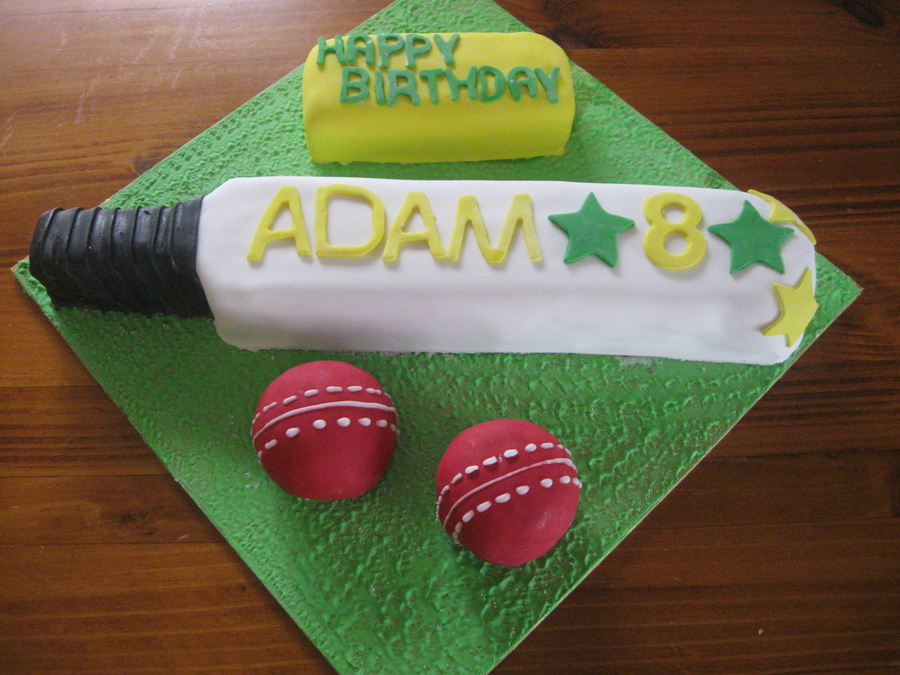 Cricket Bat Cake - CakeCentral.com